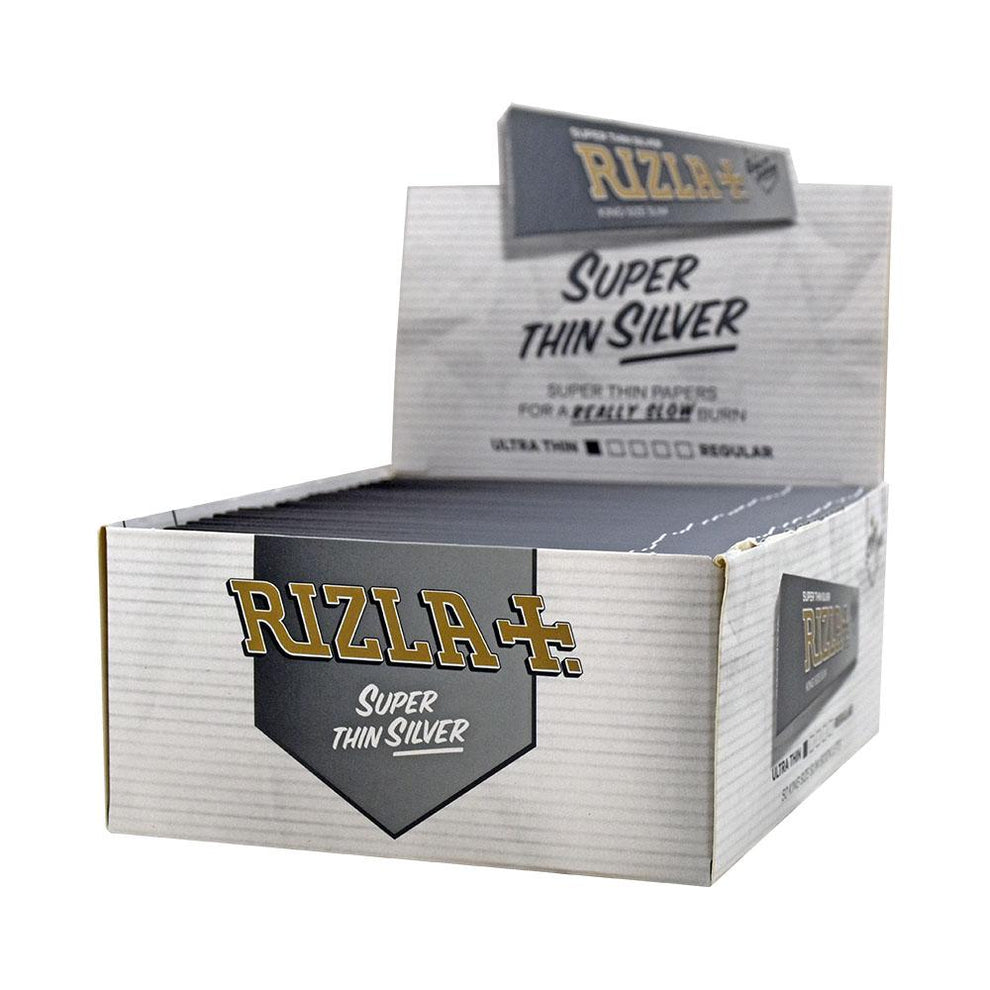 RIZLA Super Thin Silver King Size Slim Booklets – Flawless Vaporizers